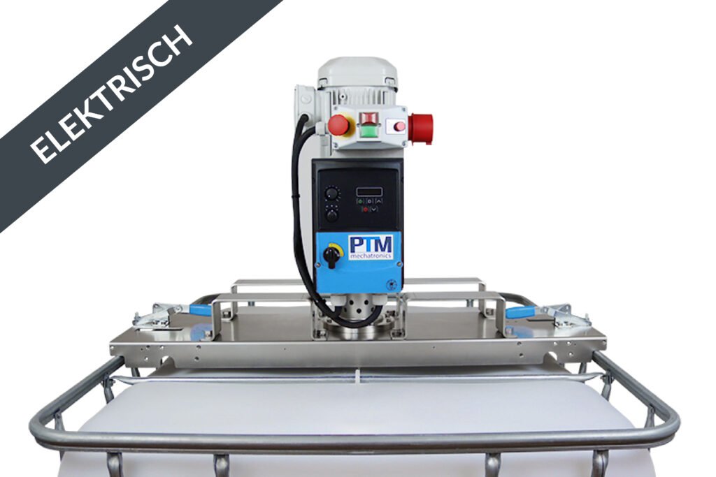 Elektrisch roerwerk met traverse voor IBC & containers - PTM ...